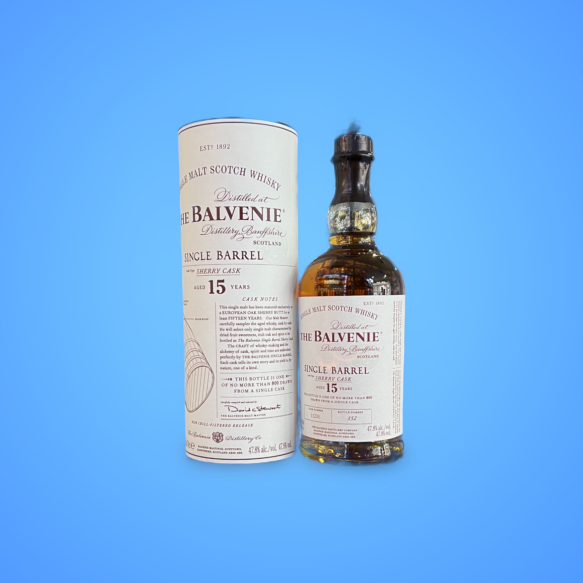 Balvenie 15 Year Old Single Barrel Sherry Cask 70cl Whisky | The Whisky ...